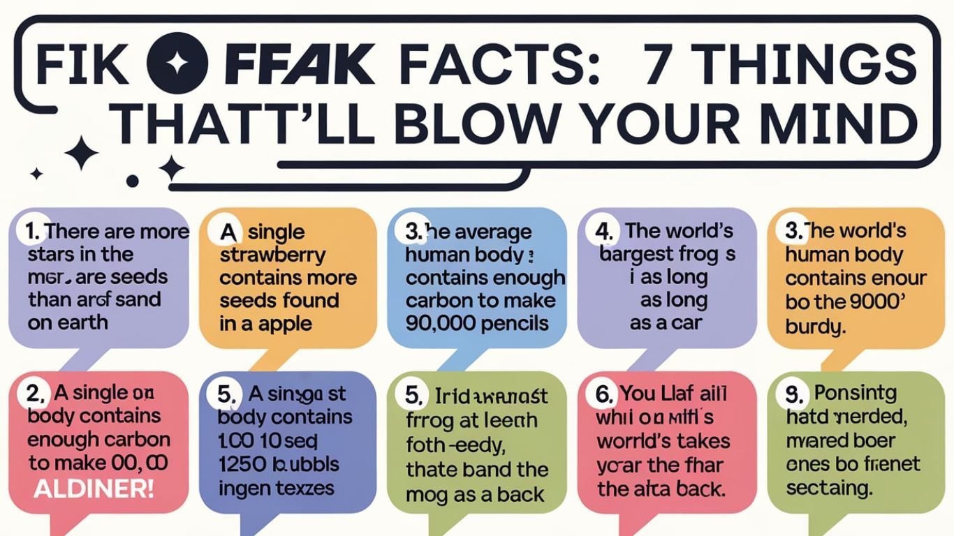 Fik Fak Facts: 7 Things That’ll Blow Your Mind